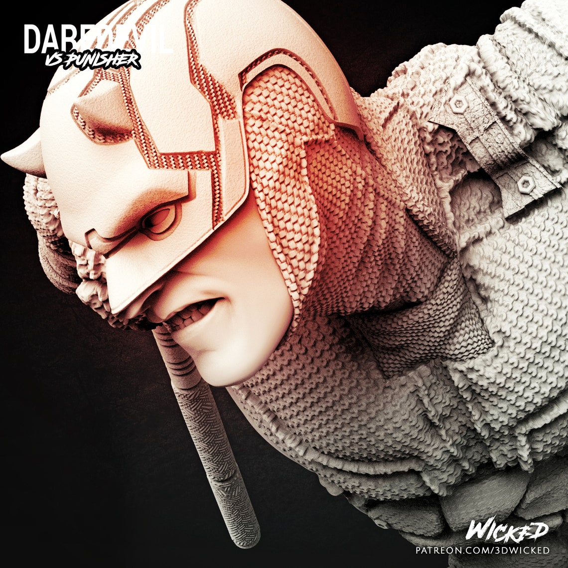 The Daredevil Sculpture by Wicked High Quality Photopolymer Resin - Etsy