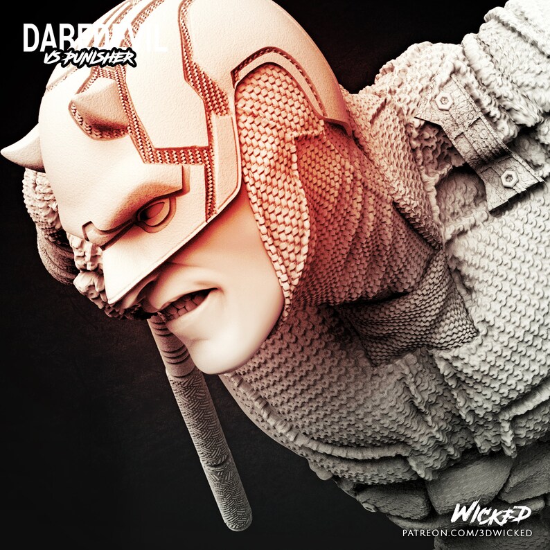 The Daredevil Sculpture by Wicked High Quality Photopolymer Resin - Etsy