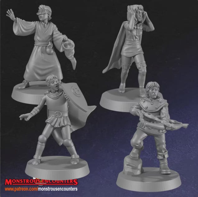 Dnd Cartoon Show Hero Miniatures | Unpainted Resin 3D Prints | Classic ...