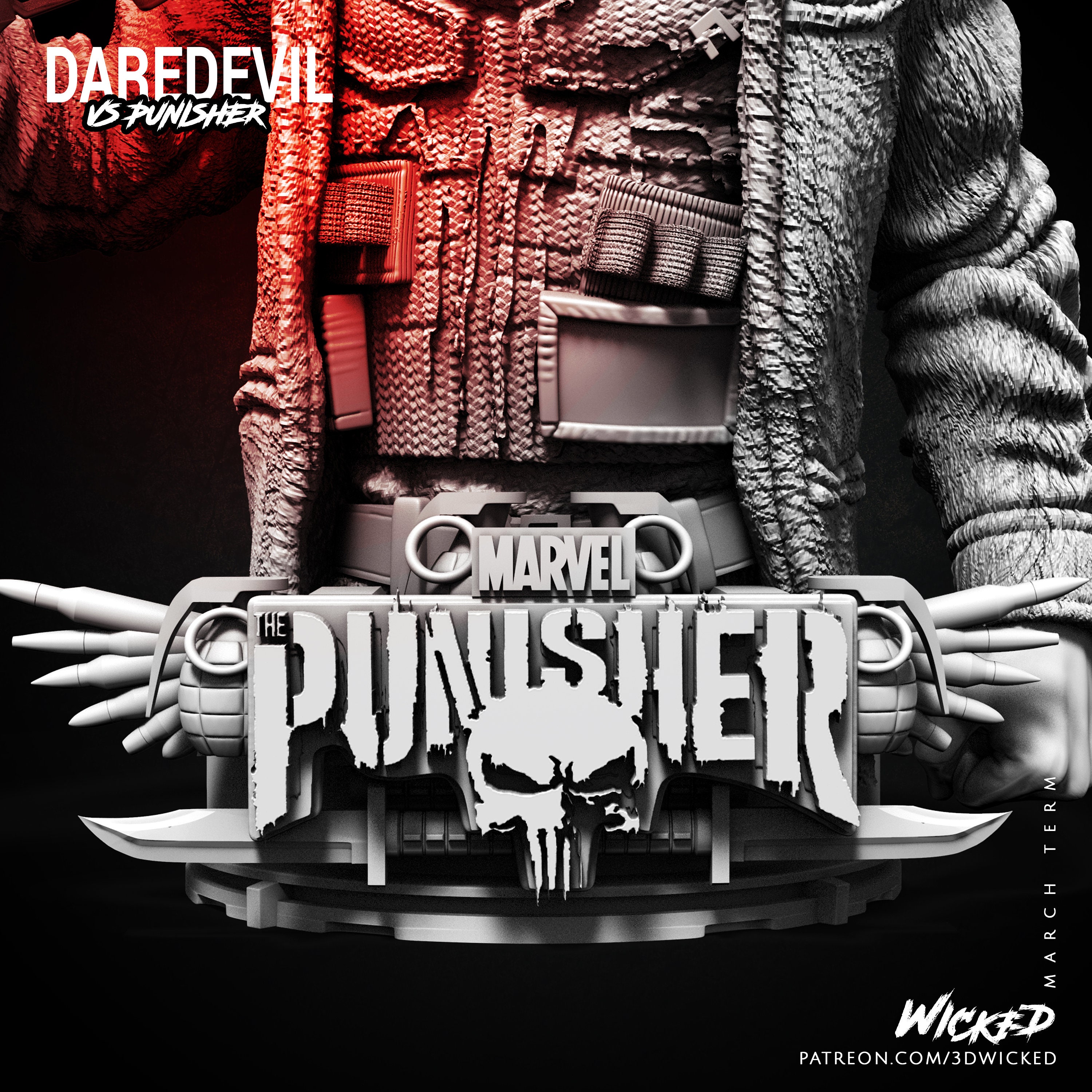 The Punisher Bust by Wicked High Quality Photopolymer Resin - Etsy