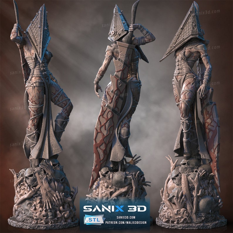 Lady Pyramid Head Kit - Sanix3d - High Quality Photopolymer Resin - Etsy