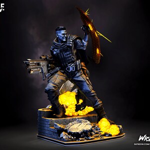 Deadpool & Cable Statues DIORAMA Kit - by Wicked - High Quality ...