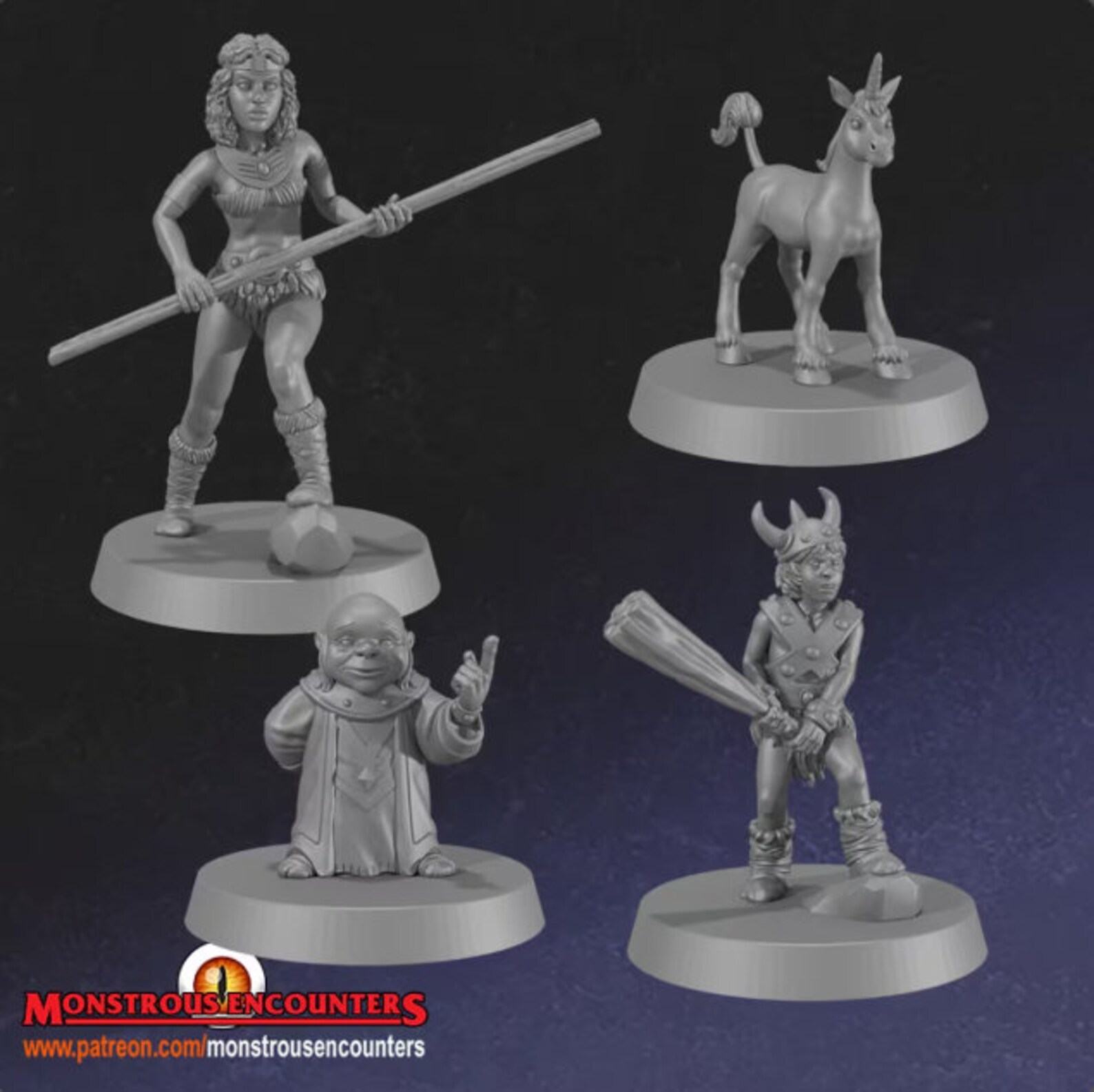 Dnd Cartoon Show Hero Miniatures | Unpainted Resin 3D Prints | Classic ...