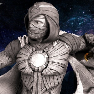 Moon Knight Sculpture Kit - by Wicked - High Quality Photopolymer Resin ...