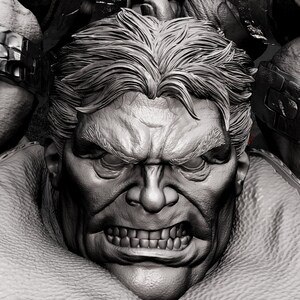 Juggernaut Fan Art Sculpture | Unpainted 3D Printed Resin Model | DIY ...