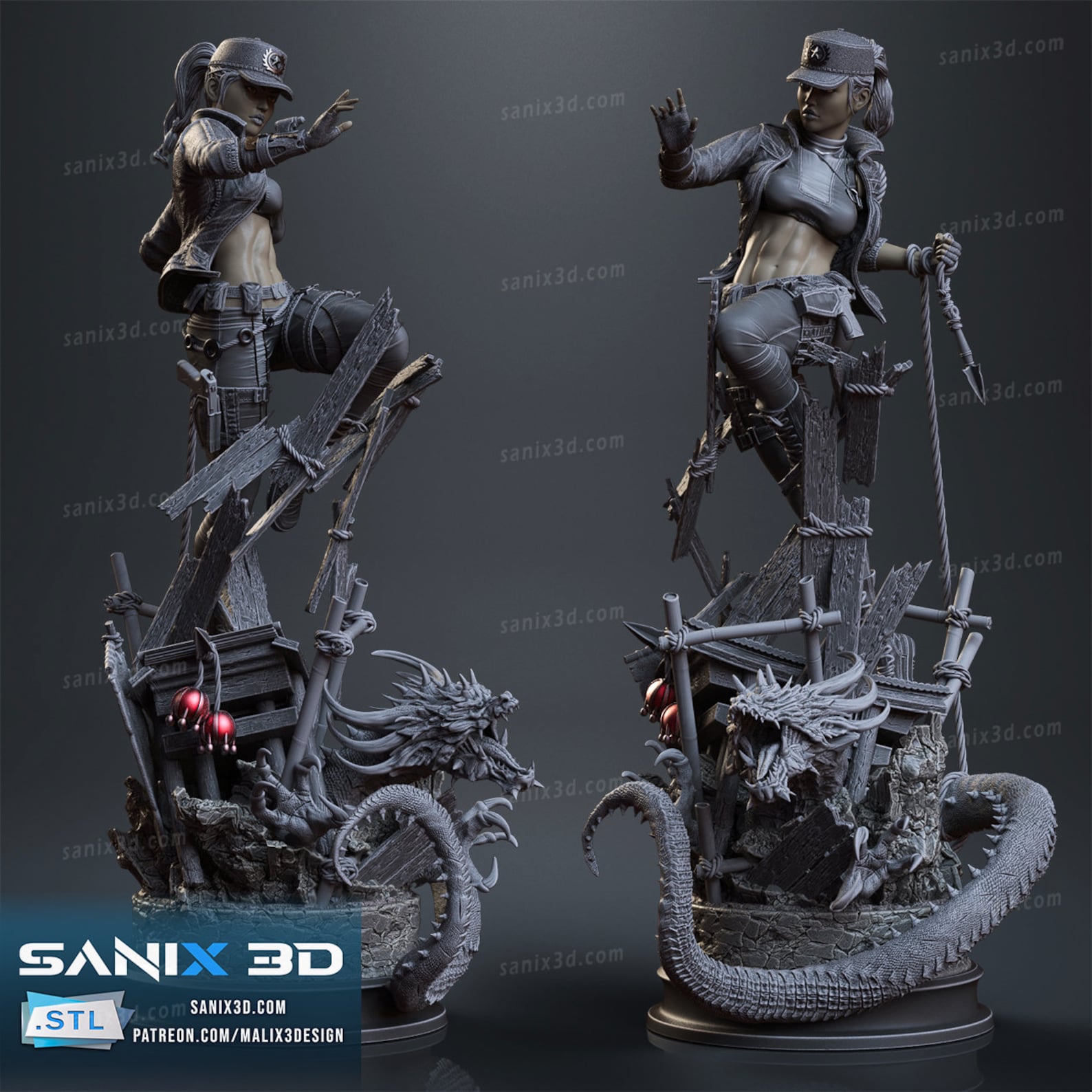 Sonya Kit ( Mortal Kombat ) - Scale 1:8 - Sanix3d - High Quality ...