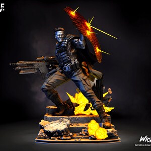 Deadpool & Cable Statues DIORAMA Kit - by Wicked - High Quality ...