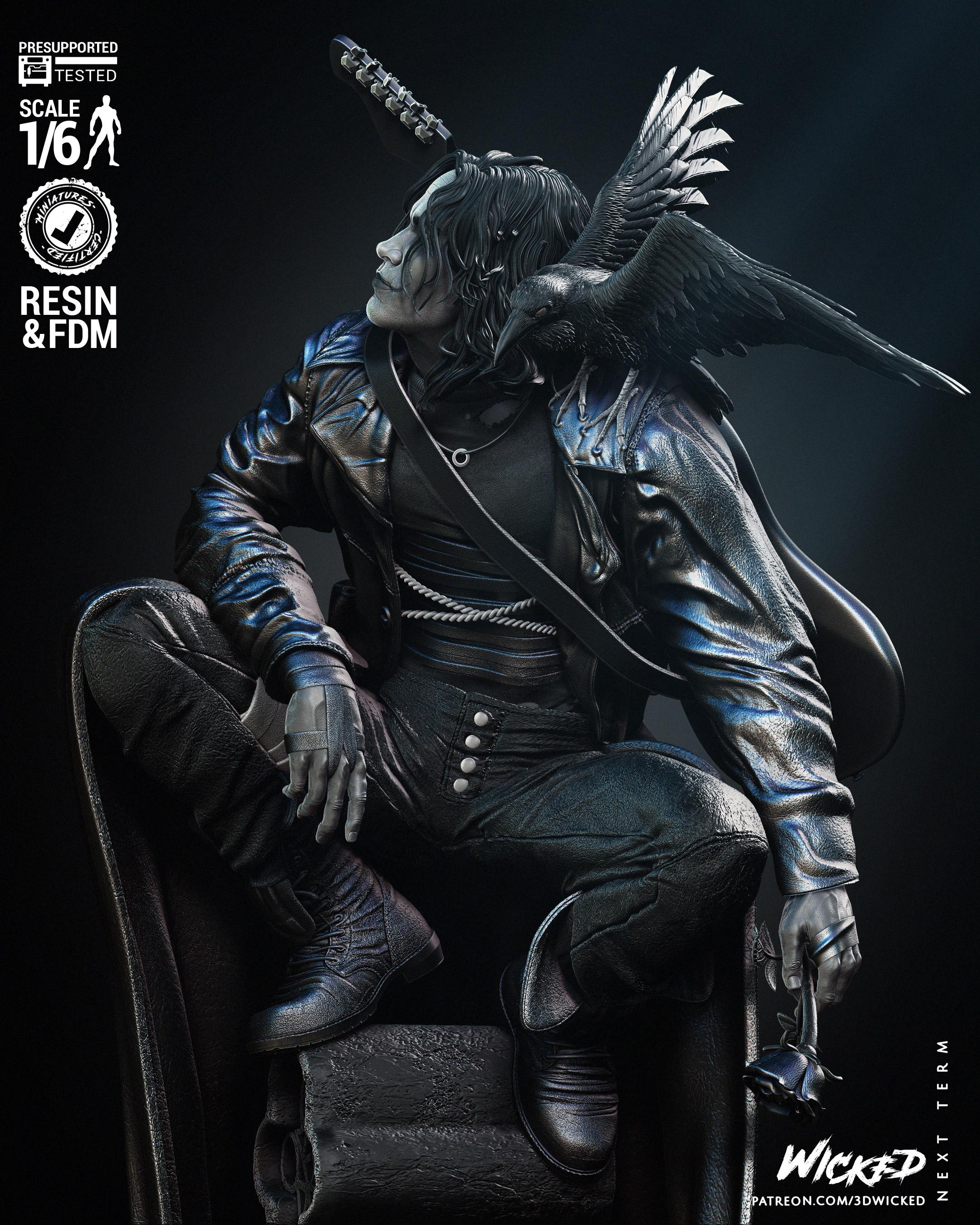 The Crow Sculpture Kit - Scale 1:10 - Wicked - High Quality ...