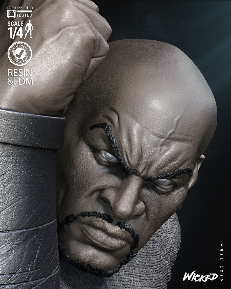 Luke Cage Bust Kit - Wicked 3D - High Quality Photopolymer Resin - Etsy