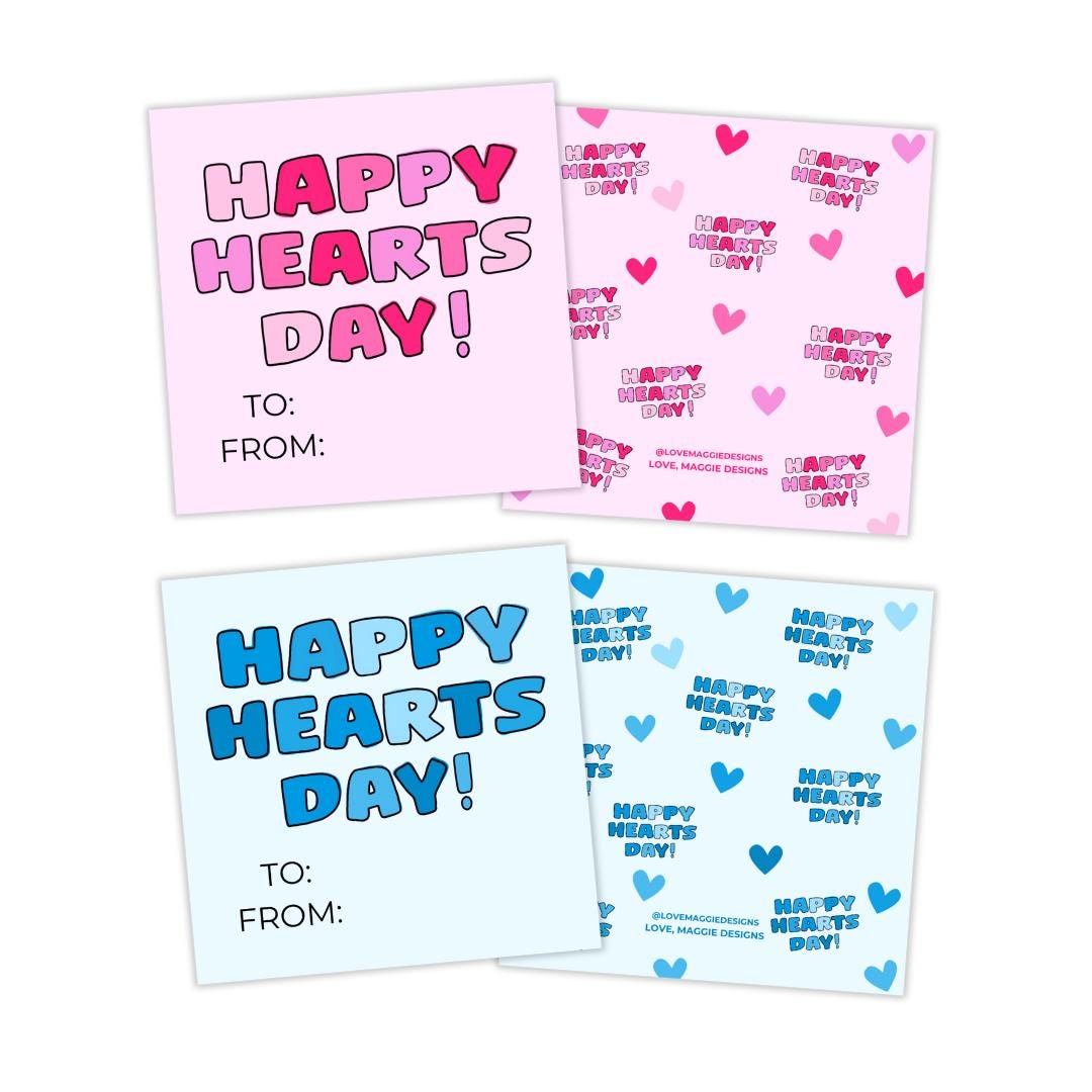 Valentine's Gift Tag, Valentine's Tag, Valentine's Card, Kids ...