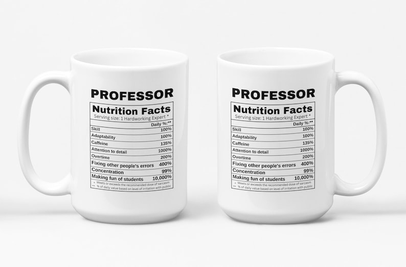 Professor Gift, Professor Mug, Gift for Professor, Professor, Gifts for ...