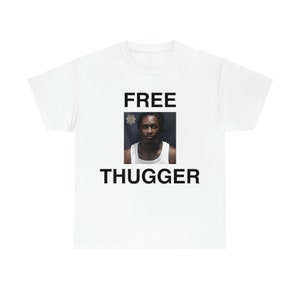 FREE THUGGER Young Thug Rapper Mugshot Camiseta - Etsy México