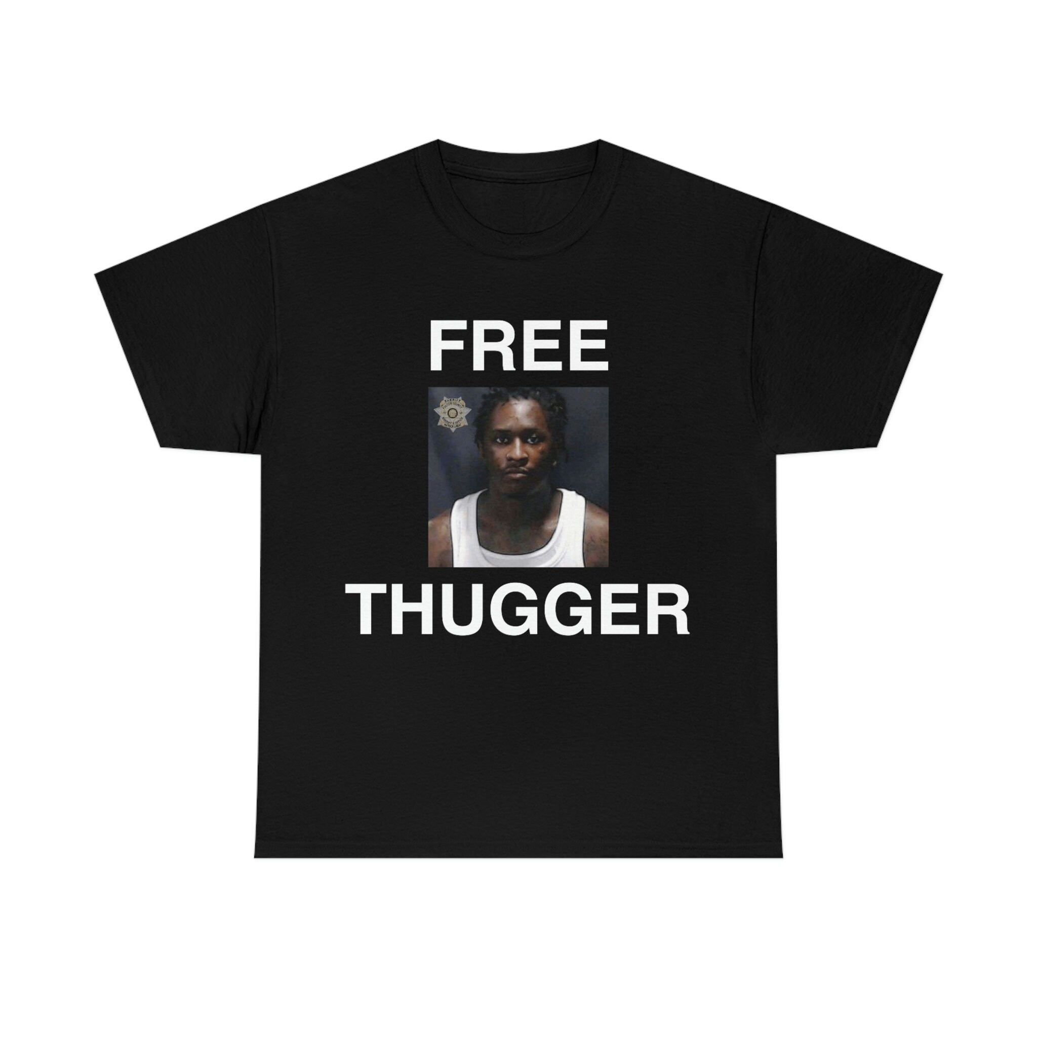 FREE THUGGER Young Thug Rapper Mugshot Tee - Etsy