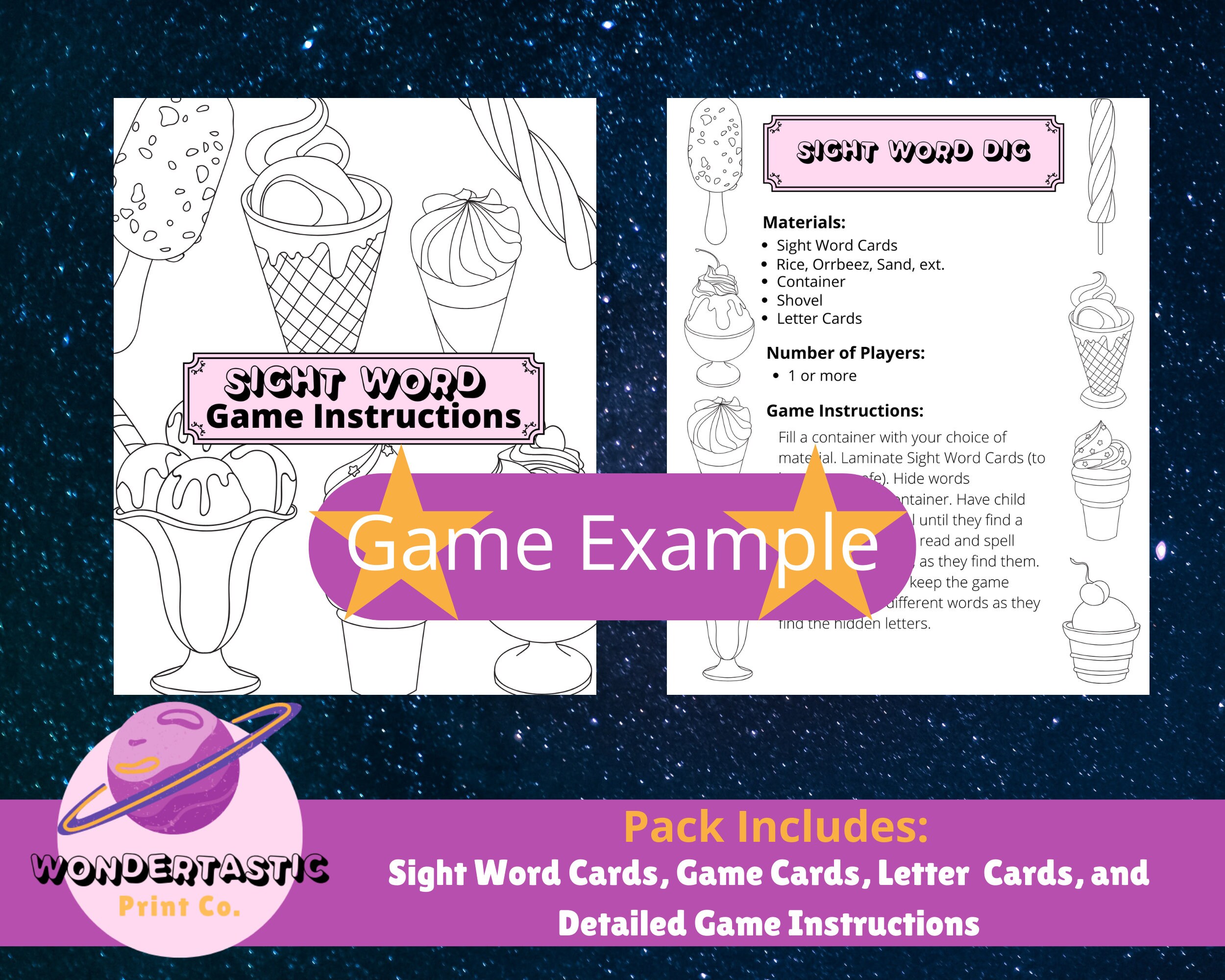 Sight Word Game Pack, Sight Words, Learn to Read, Game, Fun for Kids ...