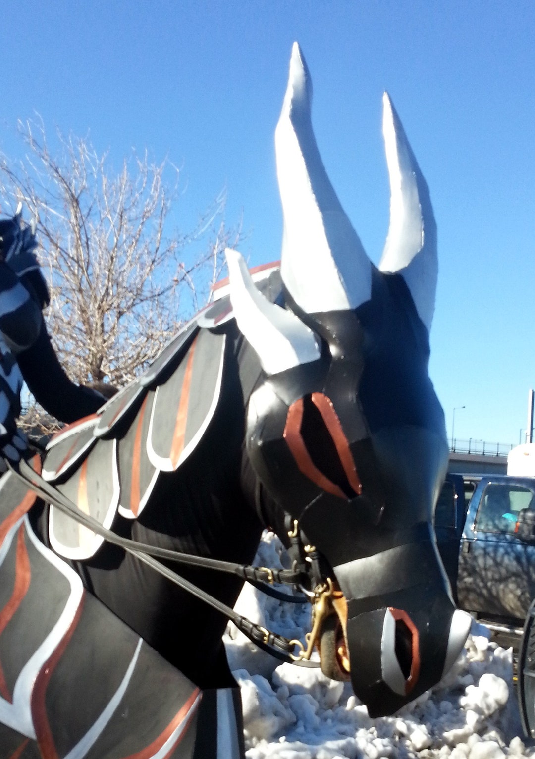 Dragon Knight Horse Chanfron Pattern - Etsy