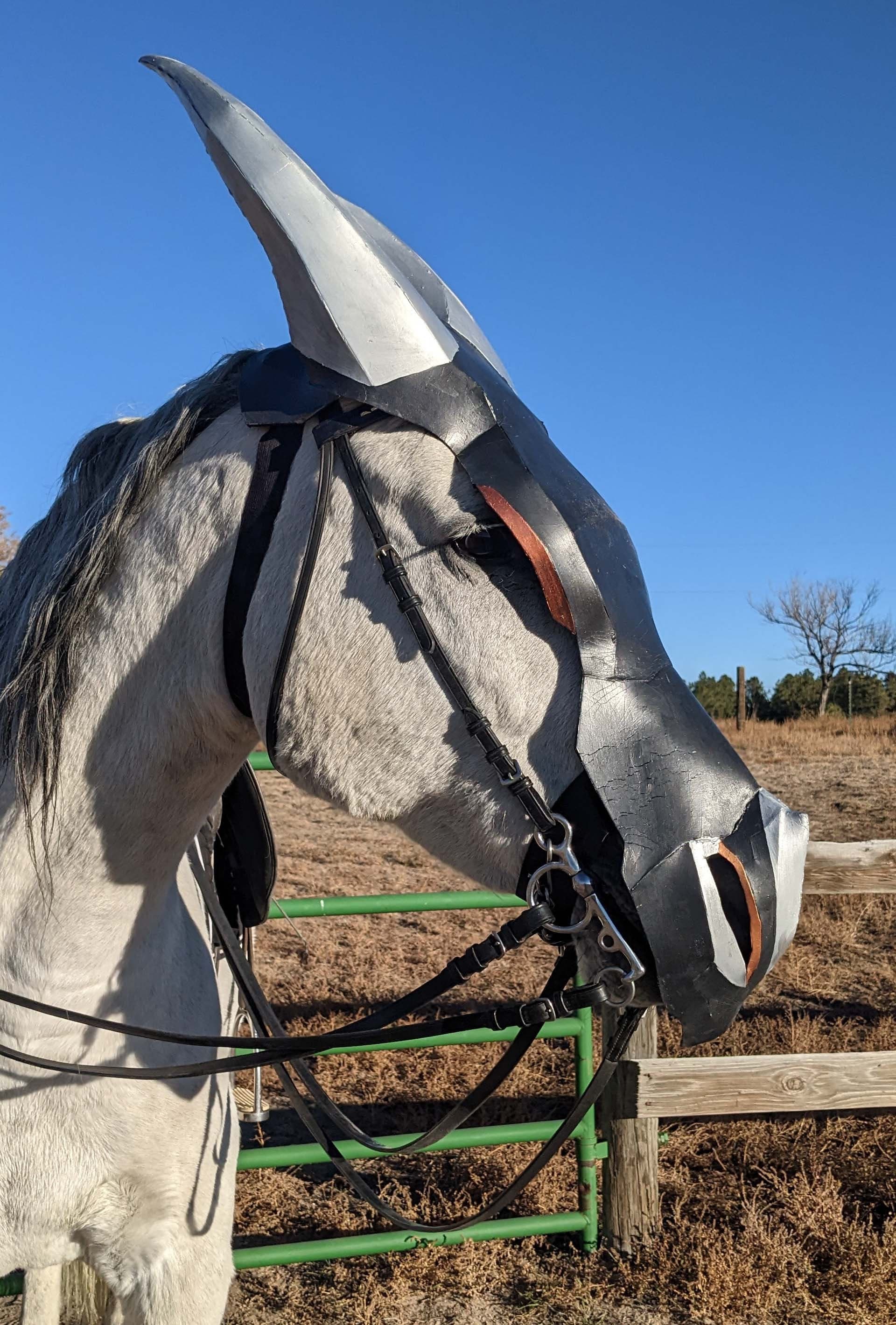 Dragon Knight Horse Chanfron - Cut Back Style - Pattern - Etsy