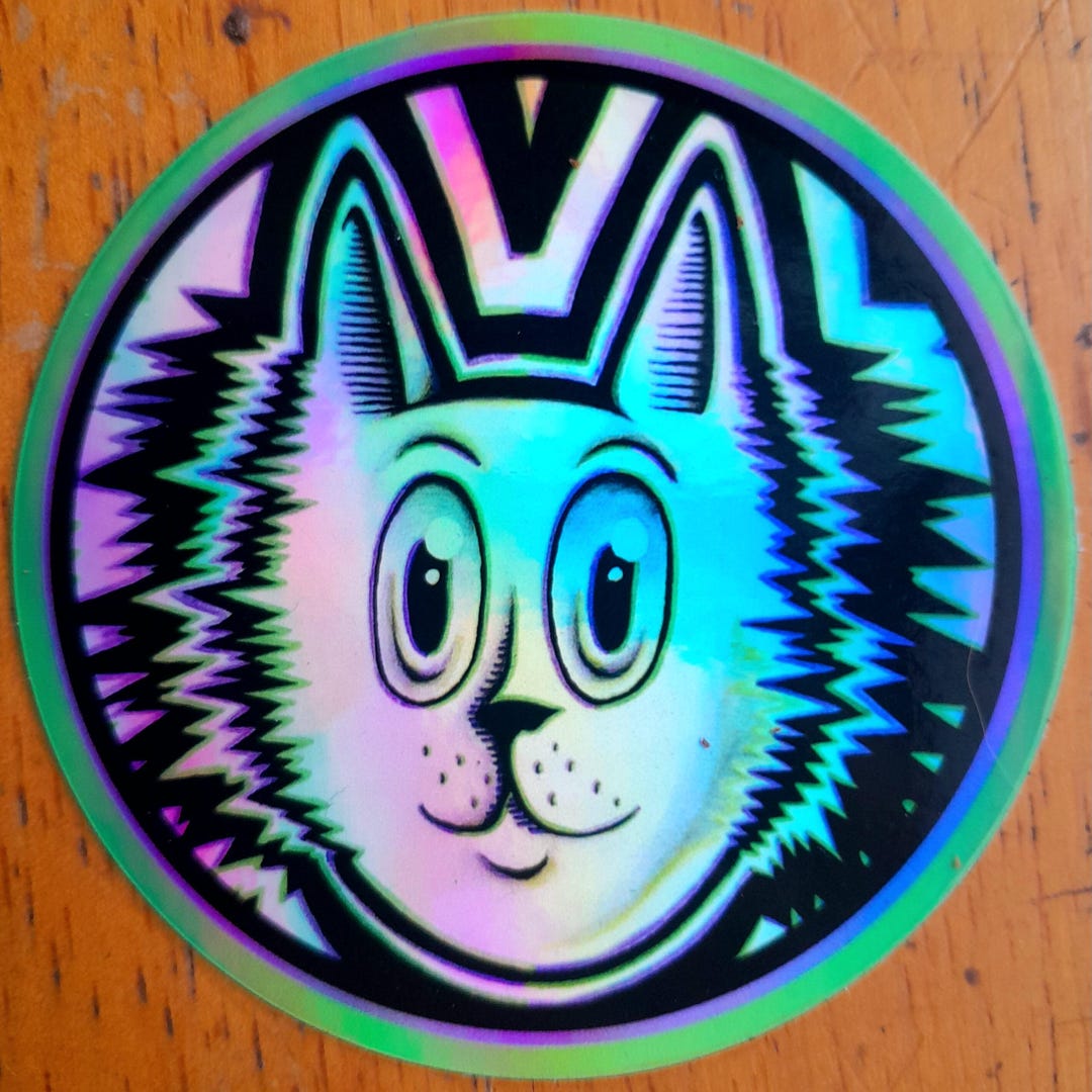 Vibe Cat Sticker - Etsy