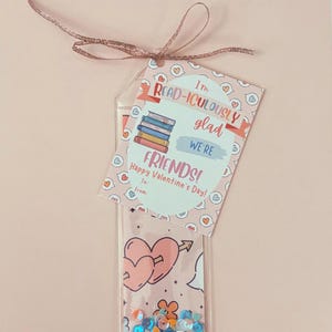 Bookmark Valentine, Valentine's Day Bookmark, Class Party Valentine ...