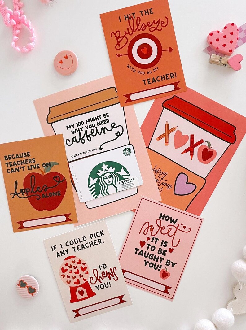 Gift Tag, Valentine's Day Appreciation for Teachers, INSTANT DOWNLOAD ...