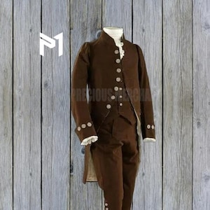 18th Century Men's Historical Jacket - Victorian Gothic Aristocrat Coat ...