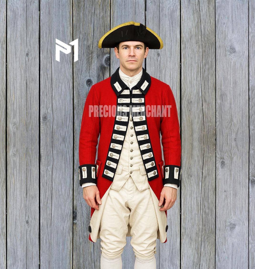 Men's British Redcoat 18th Century Revolutionary War Tailcoat Custom ...