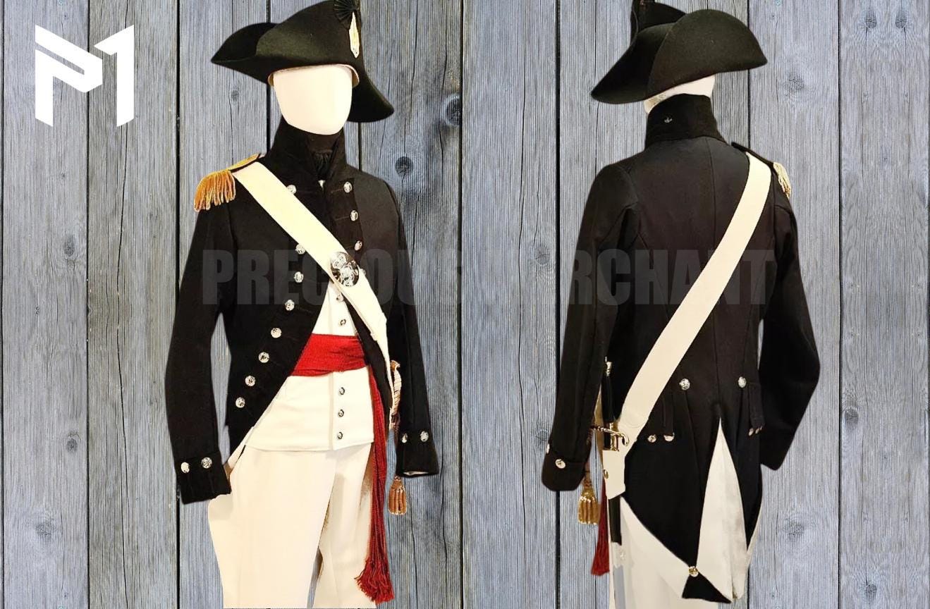 Napoleonic Era Military Officer Uniform - 18th Century French ...