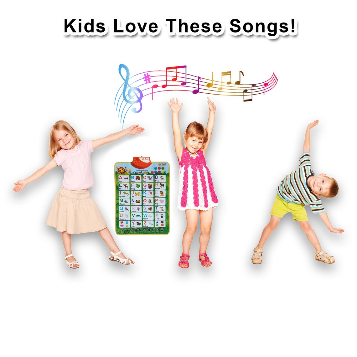 Just Smarty Green Interactive Alphabet Poster, Best Educational Toy for ...