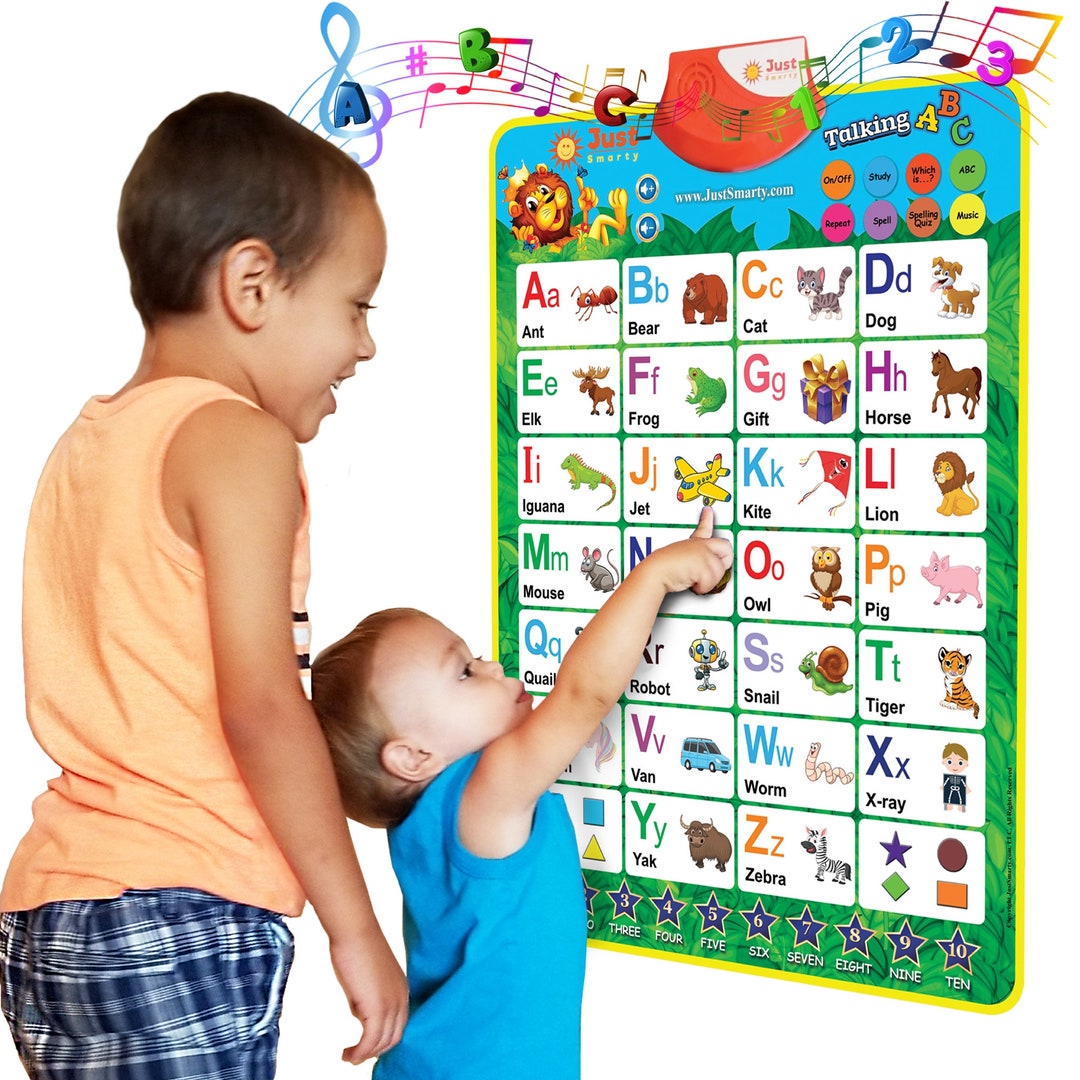 Just Smarty Green Interactive Alphabet Poster, Best Educational Toy for ...
