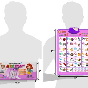 Just Smarty Pink Interactive Alphabet Poster, Best Educational Toy for ...