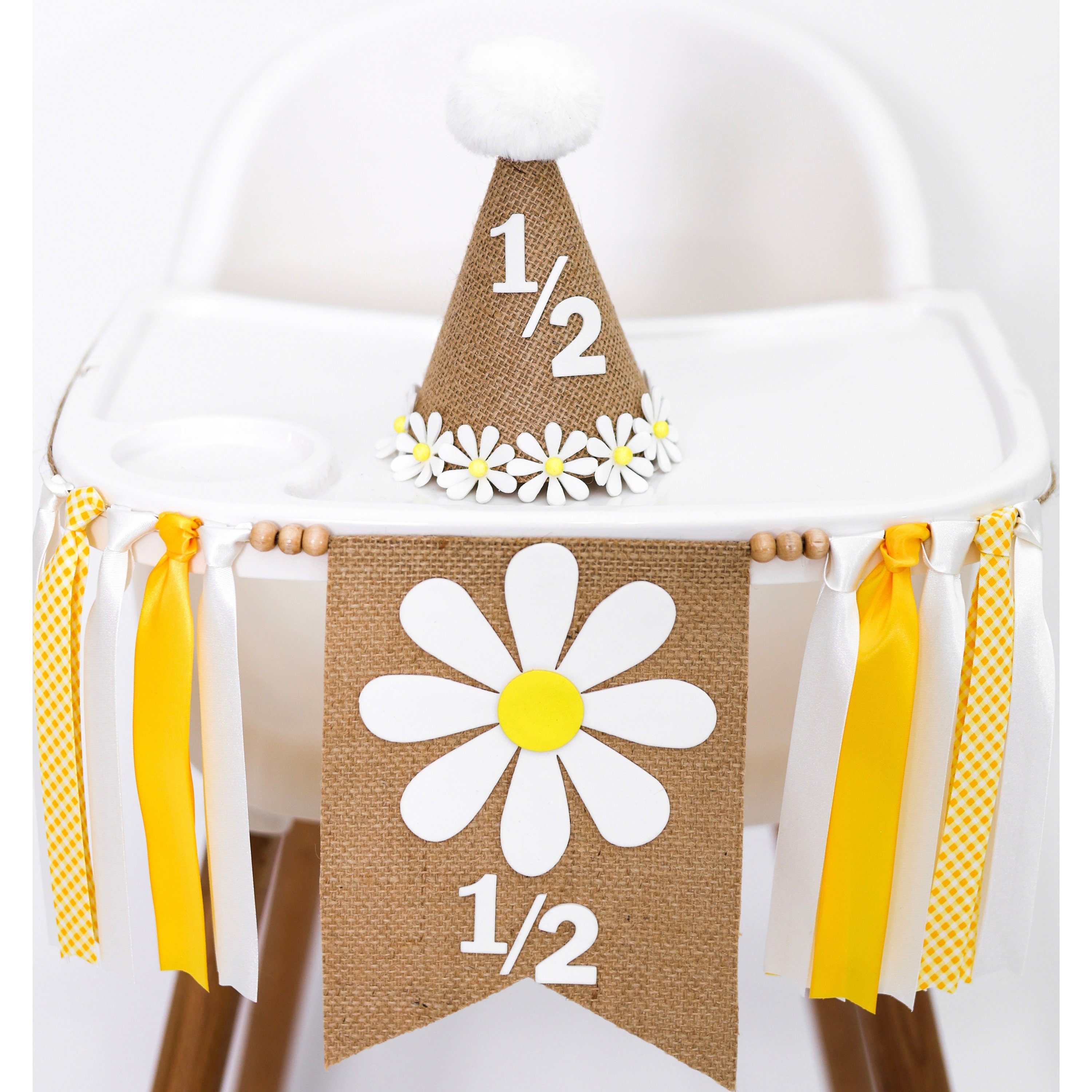 Custom Daisy Baby Shower Party Hat, Daisy Decoration for Daisy Birthday ...