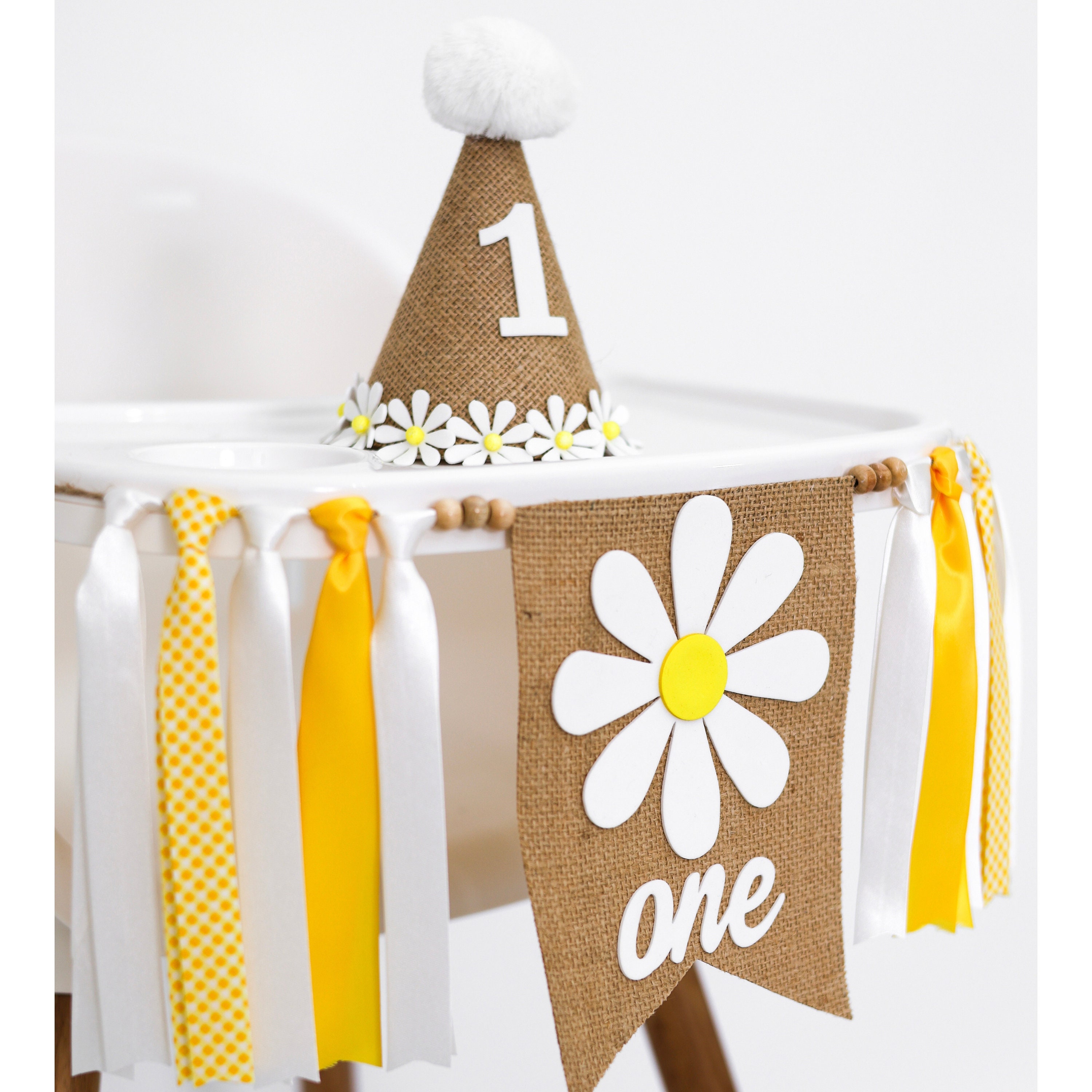 Custom Daisy Baby Shower Party Hat, Daisy Decoration for Daisy Birthday ...