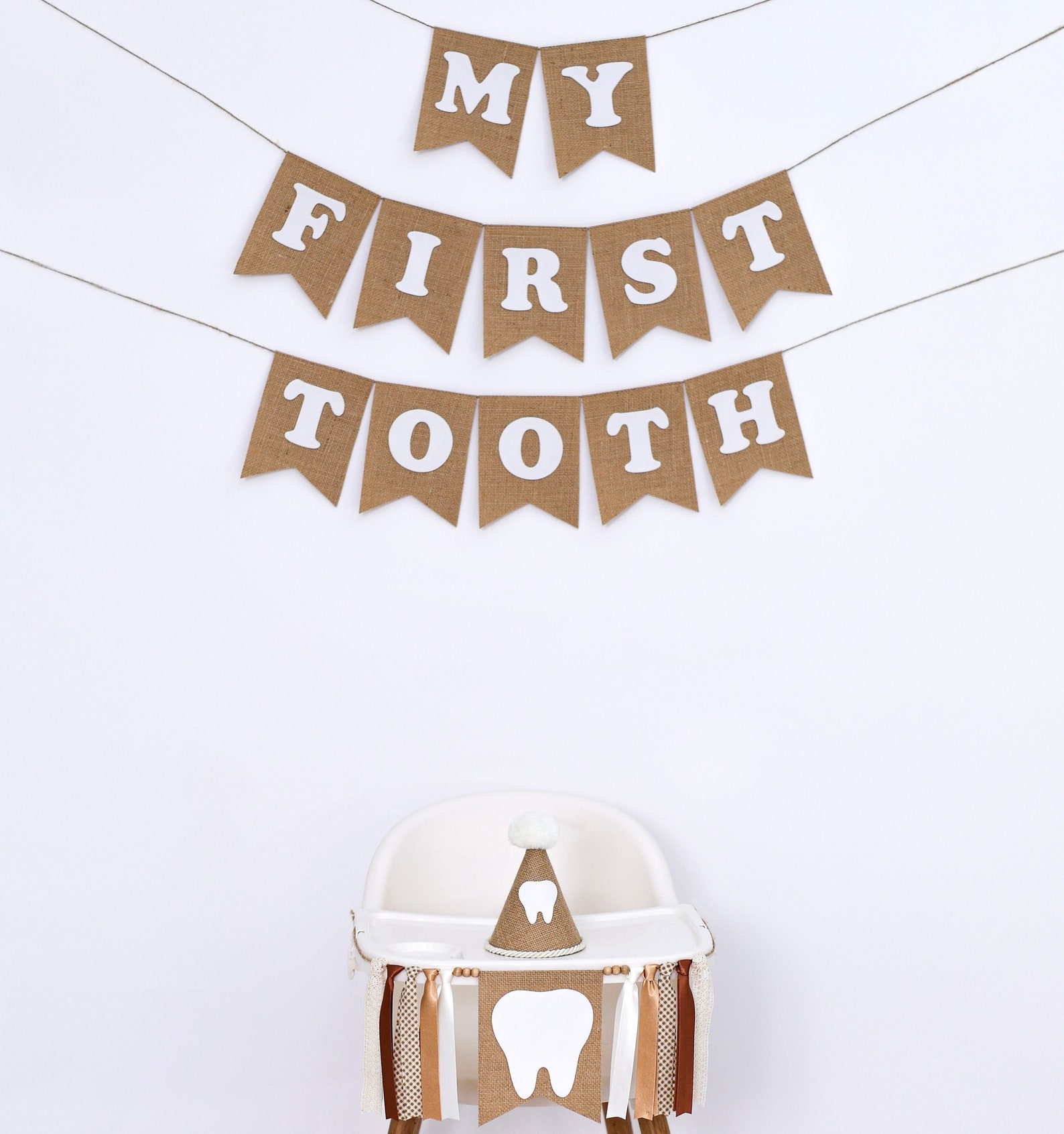 Custom Banner, My First Tooth Banner, Baby First Tooth Dentist Party ...