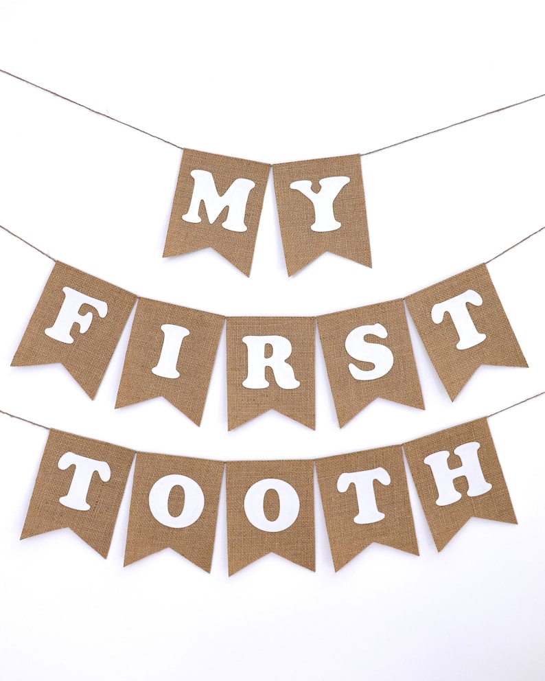 Custom Banner, My First Tooth Banner, Baby First Tooth Dentist Party ...