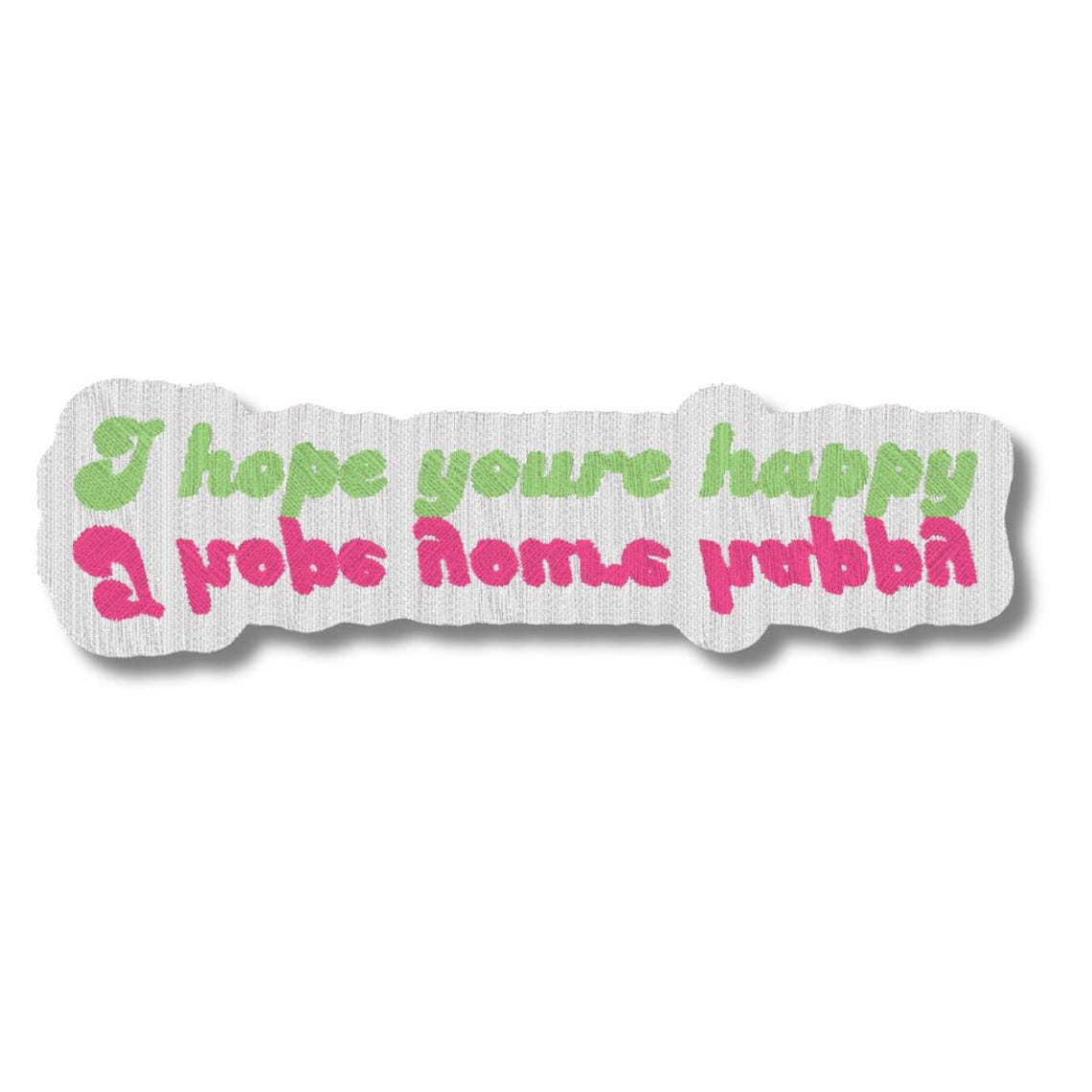 WICKED i Hope You're Happy Iron-on Patch Pink and Green - Etsy