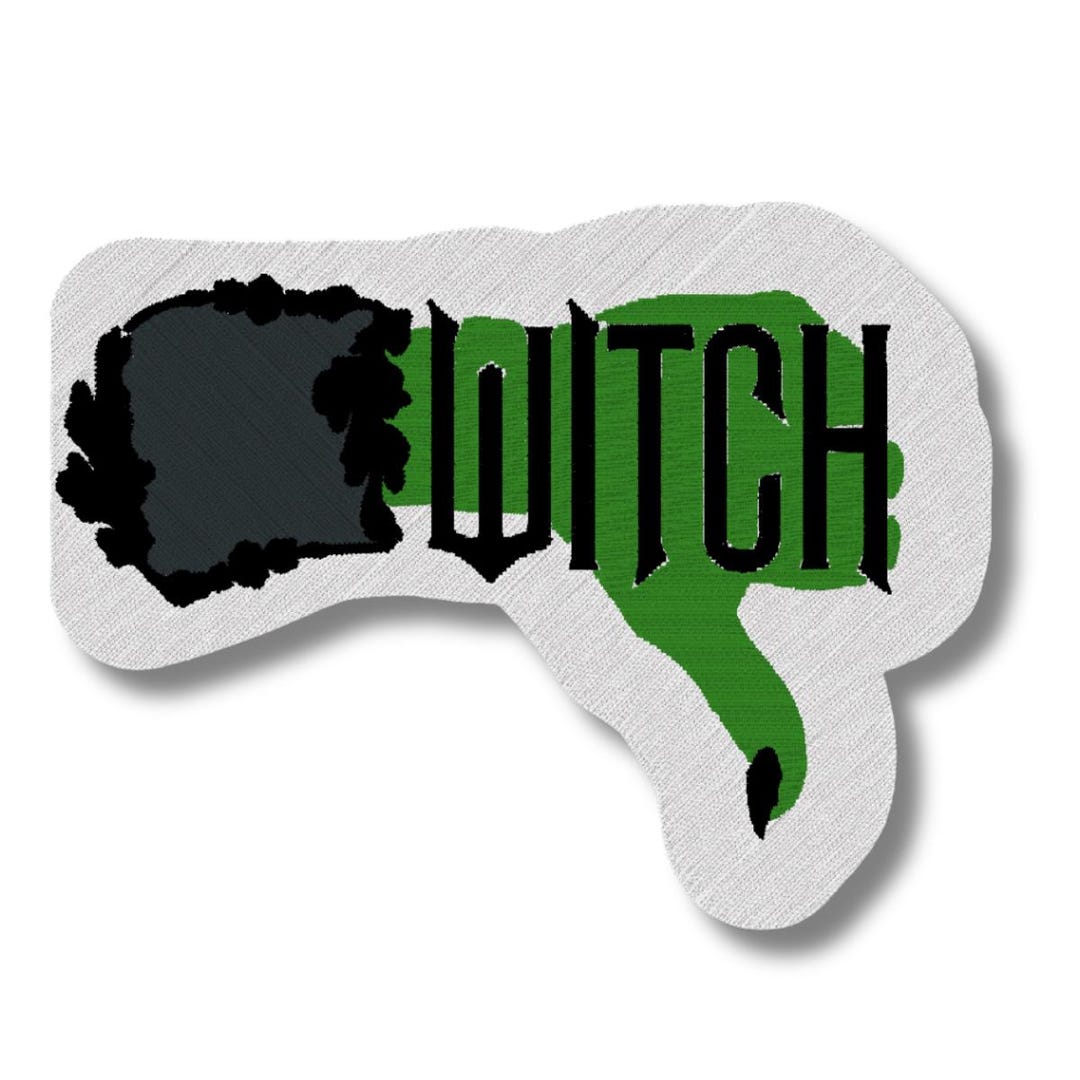 WICKED Bad Witch Iron-on Embroidery Patch - Etsy
