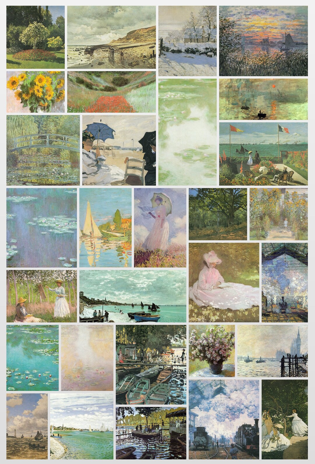 Claude Monet - 30 High Res 600dpi Images to Use for Anything You Like ...