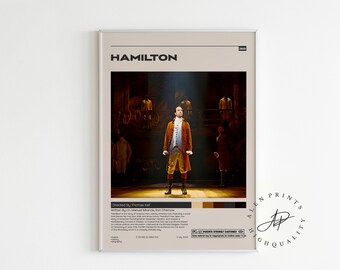 Hamilton Retro Poster Print - Etsy