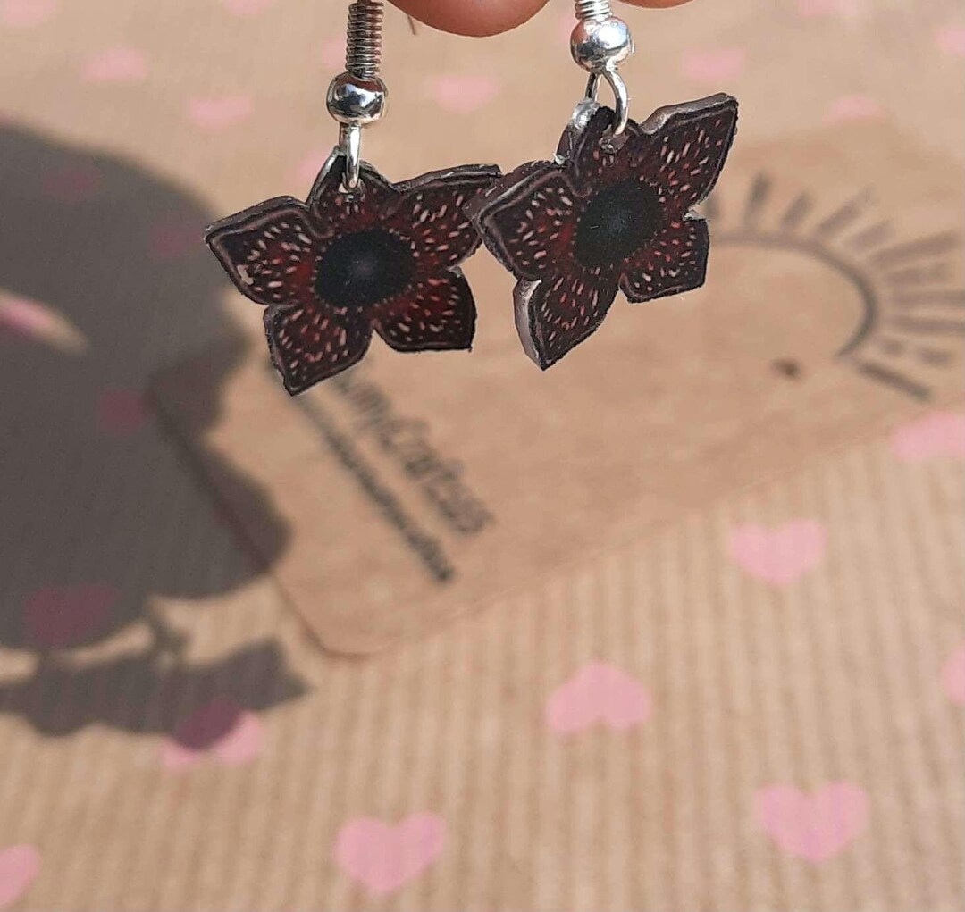 Earrings Stranger Things Demogorgon - Etsy