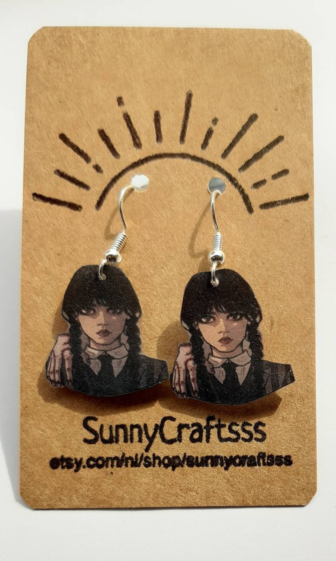 Earrings Based on Wednesday - Etsy