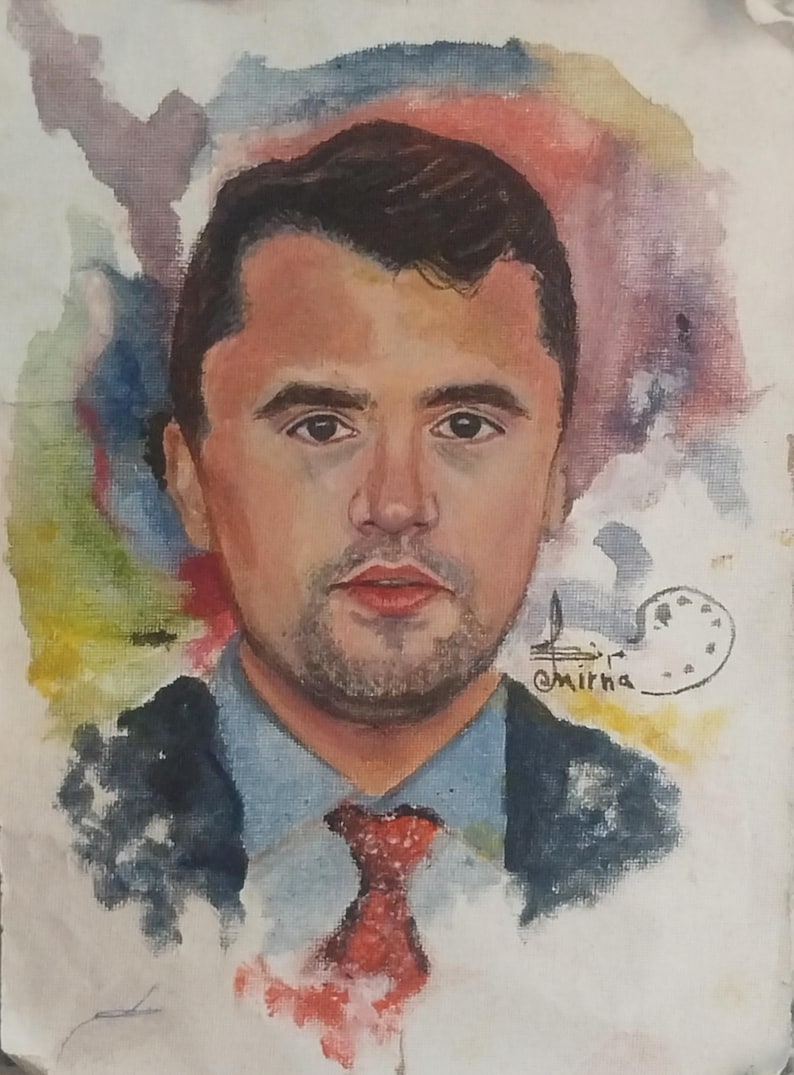 Charlie Kirk Portrait Painting – Original Acrylic Art on Canvas - Etsy