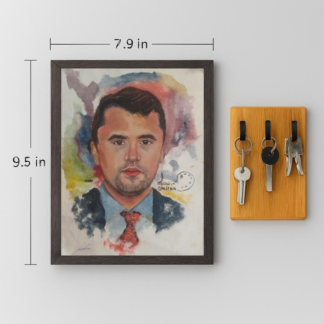 Charlie Kirk Portrait Painting – Original Acrylic Art on Canvas - Etsy