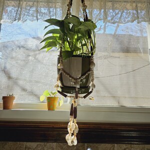 Vintage Shell Hanging Planter Holder - Etsy