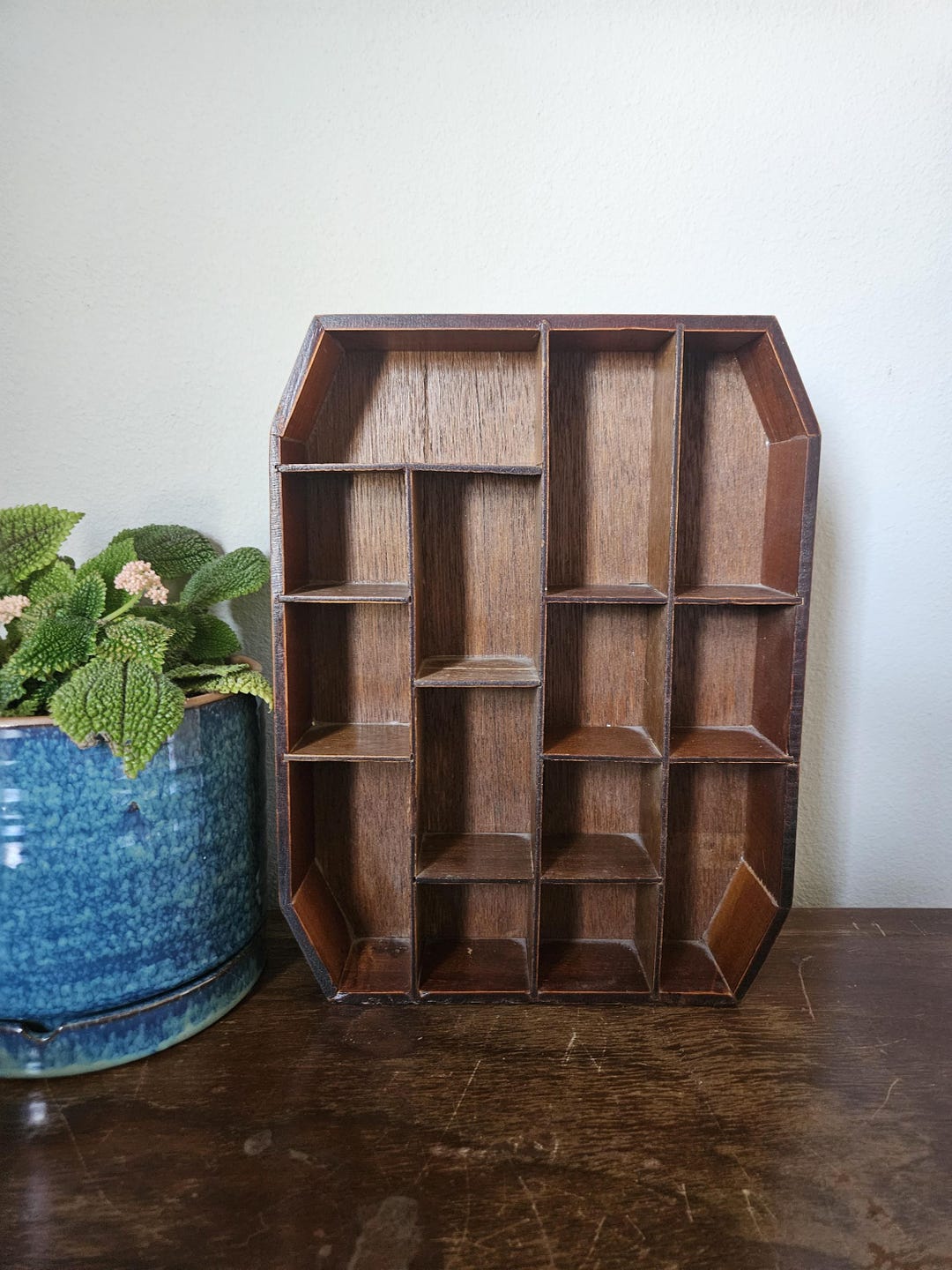 Vintage Wooden Display Shelf for Miniatures - Etsy