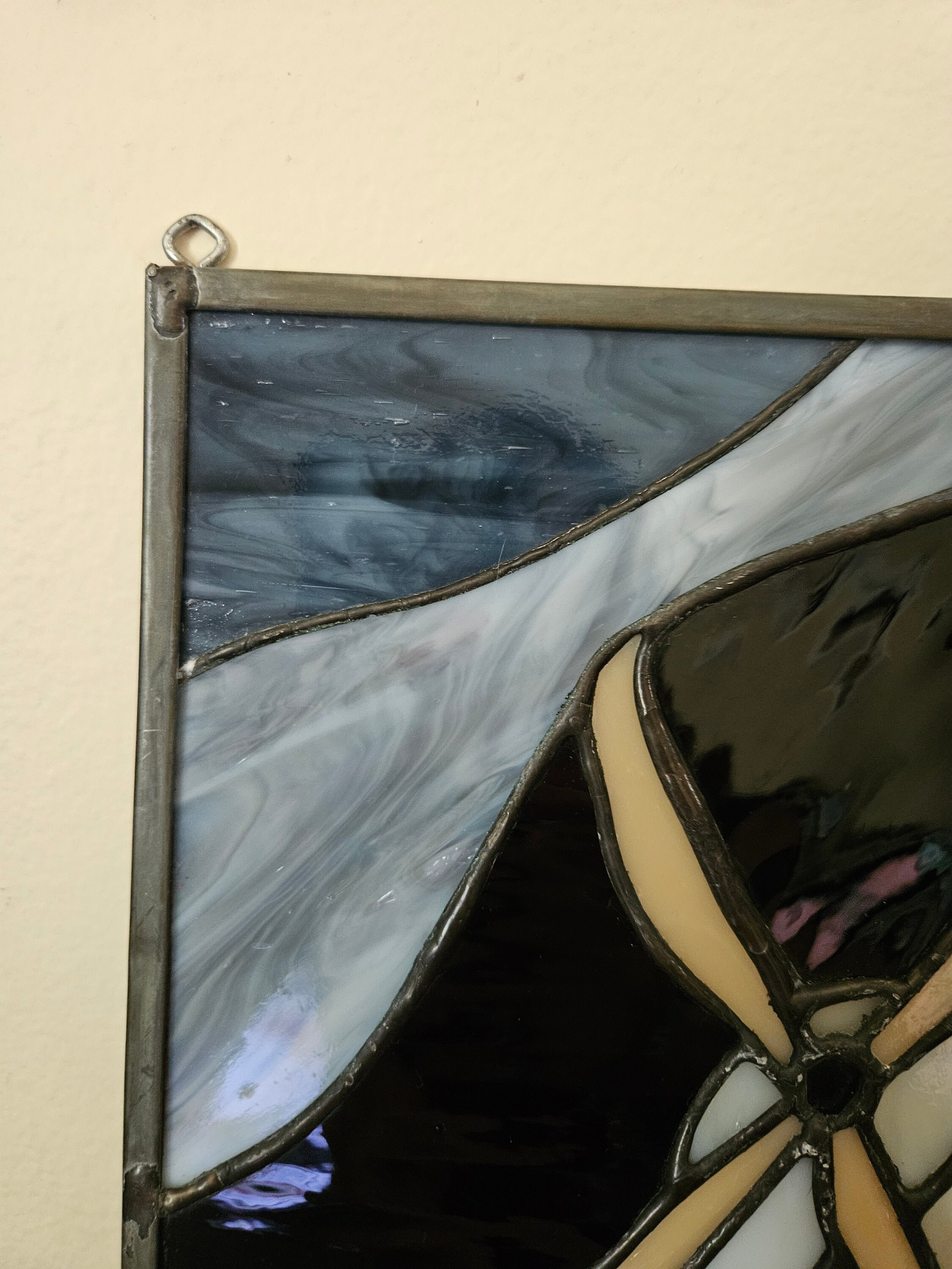 Vintage Stained Glass Windmill - Etsy