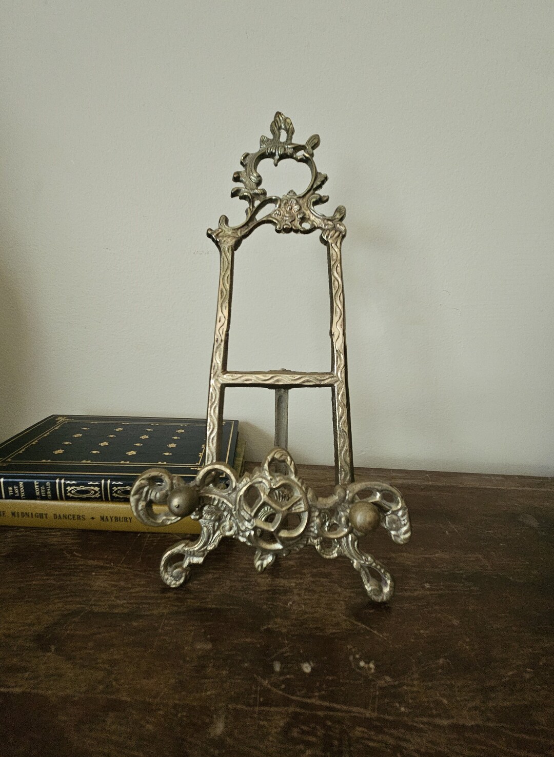 Vintage Ornate Brass Easel - Etsy