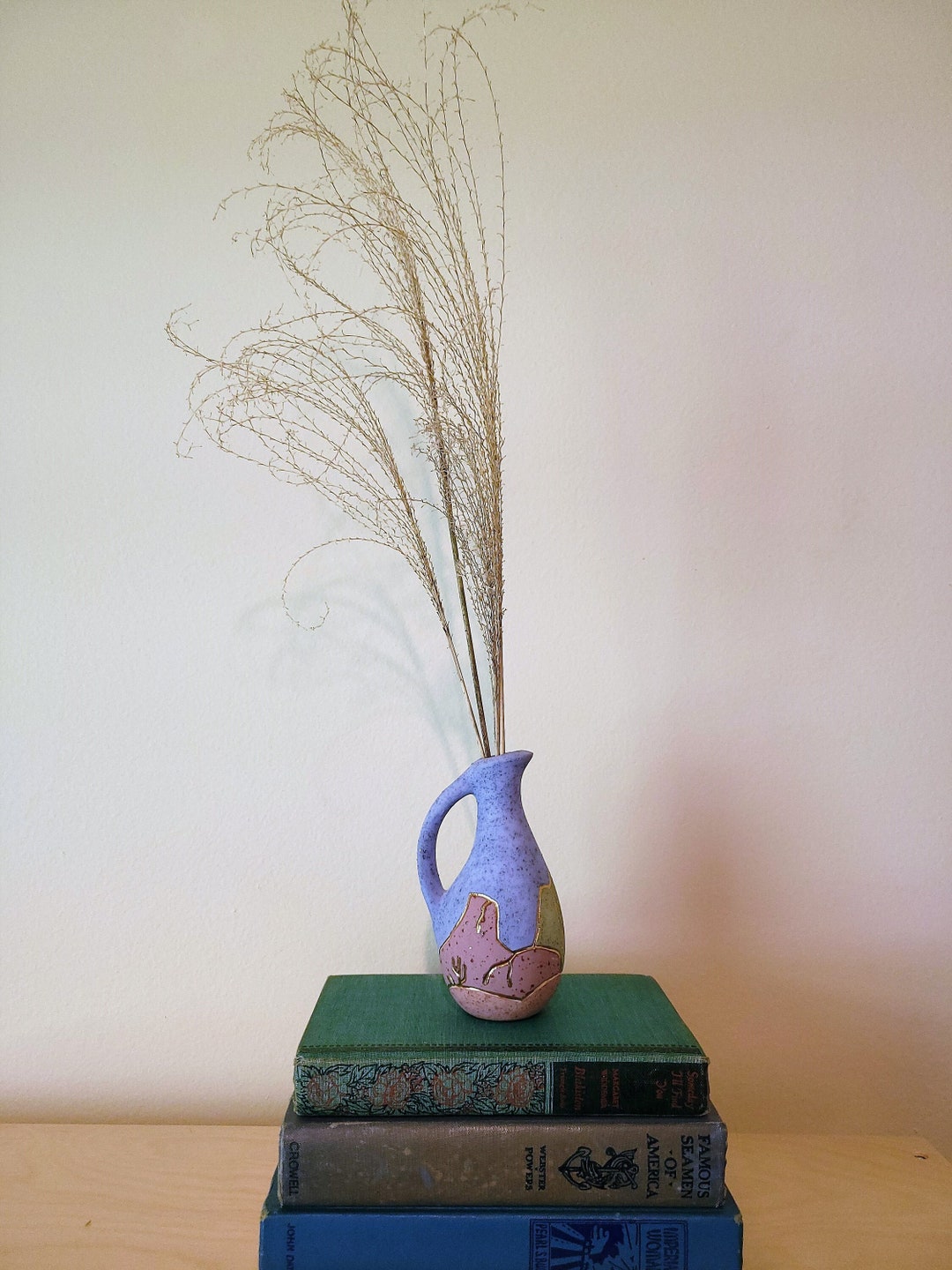 Small Vintage Pottery Vase - Etsy