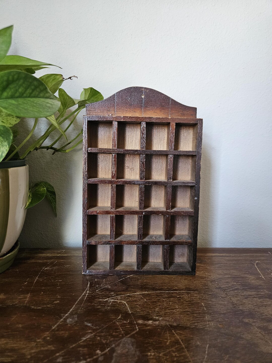 Vintage Wooden Shelf for Miniatures / Thimble Display - Etsy