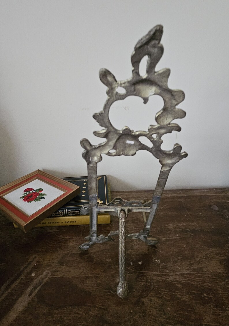 Vintage Ornate Brass Easel - Etsy