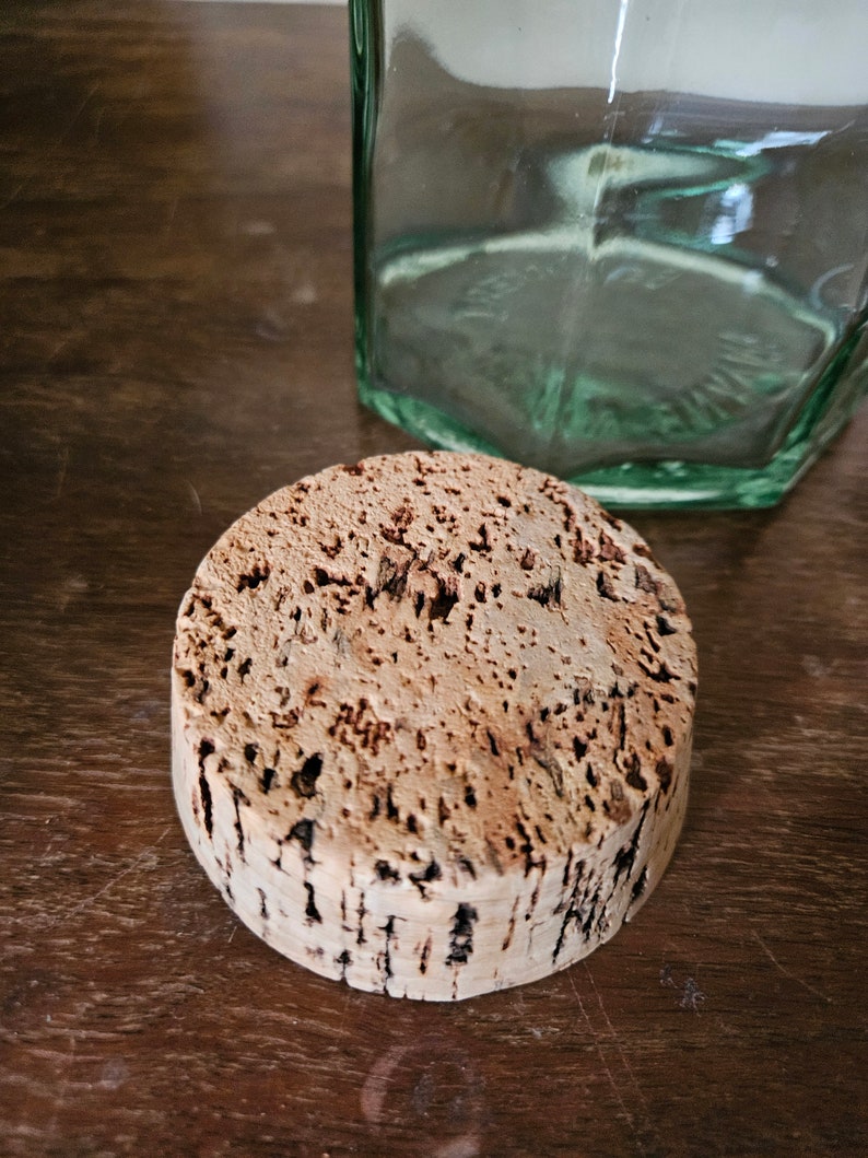 Vintage Ben Rickert Wayne N.J Octagonal Aqua Glass Jar With Cork Lid - Etsy