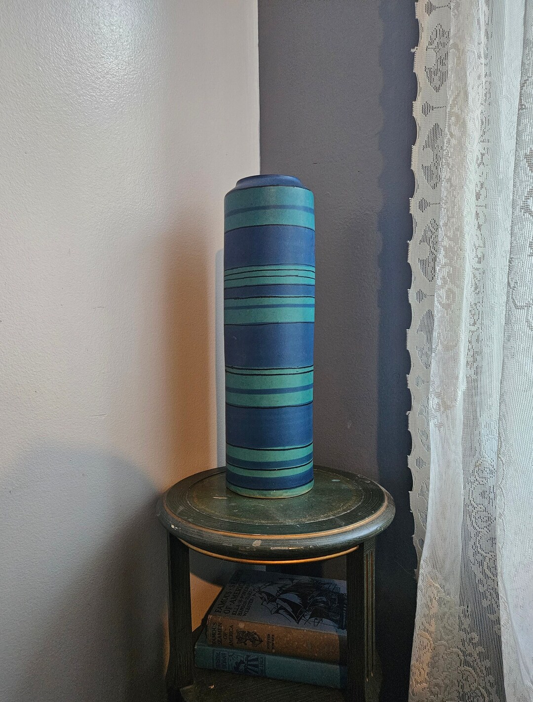 Vintage Glidden Fong Chow Gulfstream Pottery Vase 15" Tall - Etsy